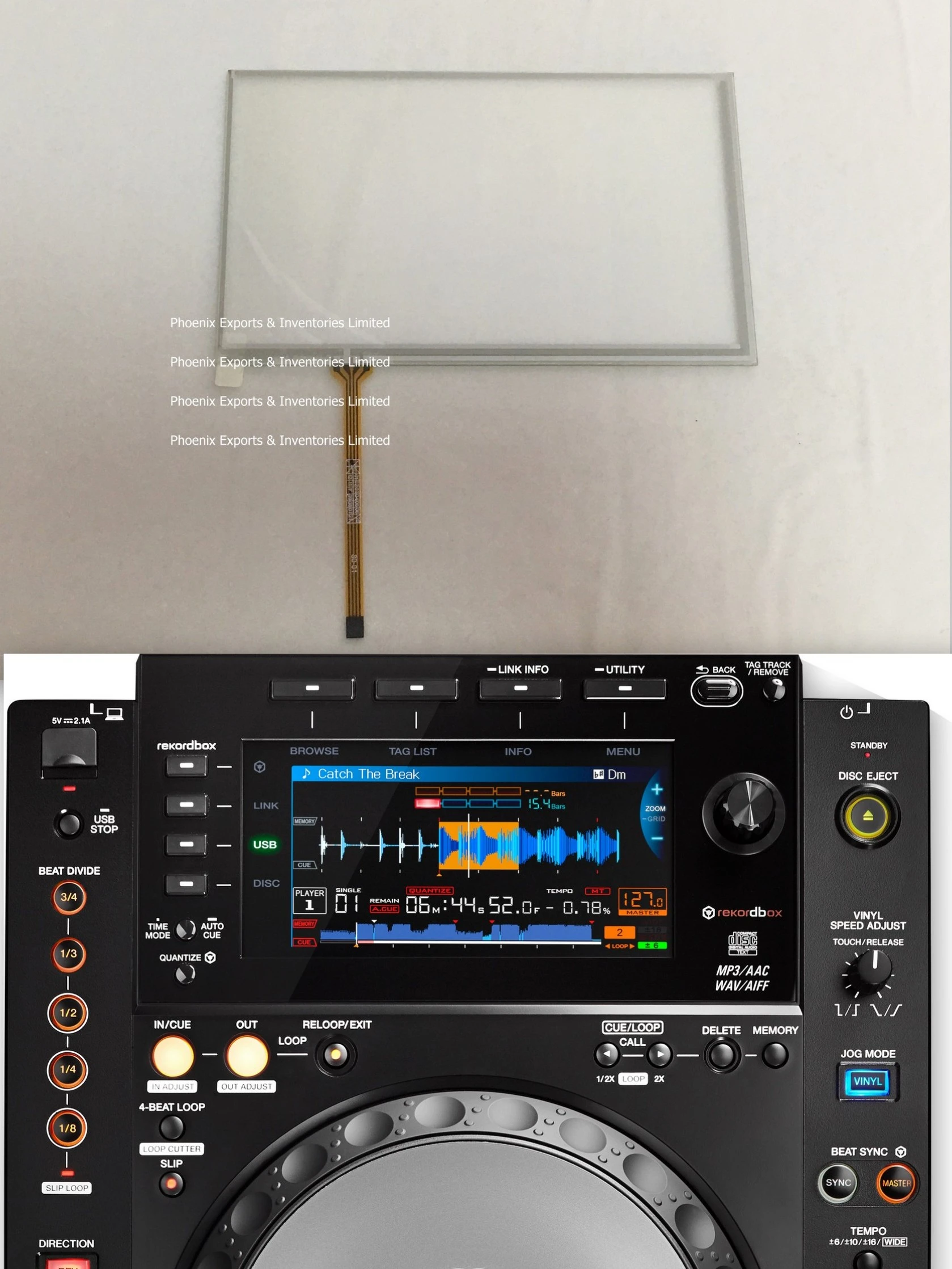 Touch Screen Digitizer For Pioneer Cdj-2000nxs2 Cdj-2000 Nexus 2 Touch ...