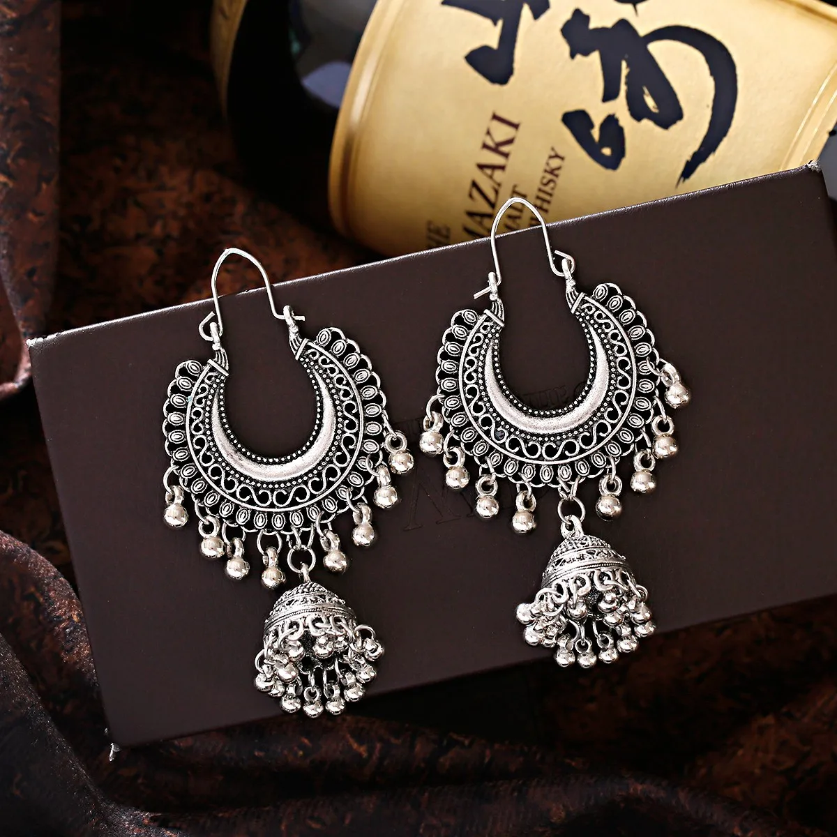 OIQUEI 2019 Boho Vintage Gold Metal Hanging Earring Indian Gypsy ...