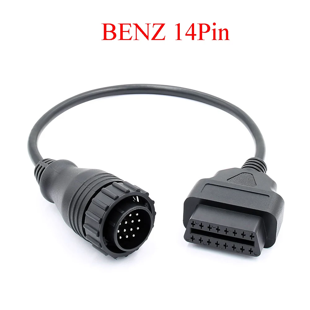 Диагностический кабель для MB 38 Pin до 14 Pin OBD2 OBD диагностический ...