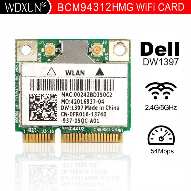 DW1397-for-Broadcom-BCM94312-Wireless-half-Mini-PCI-E-card-for-Dell ...