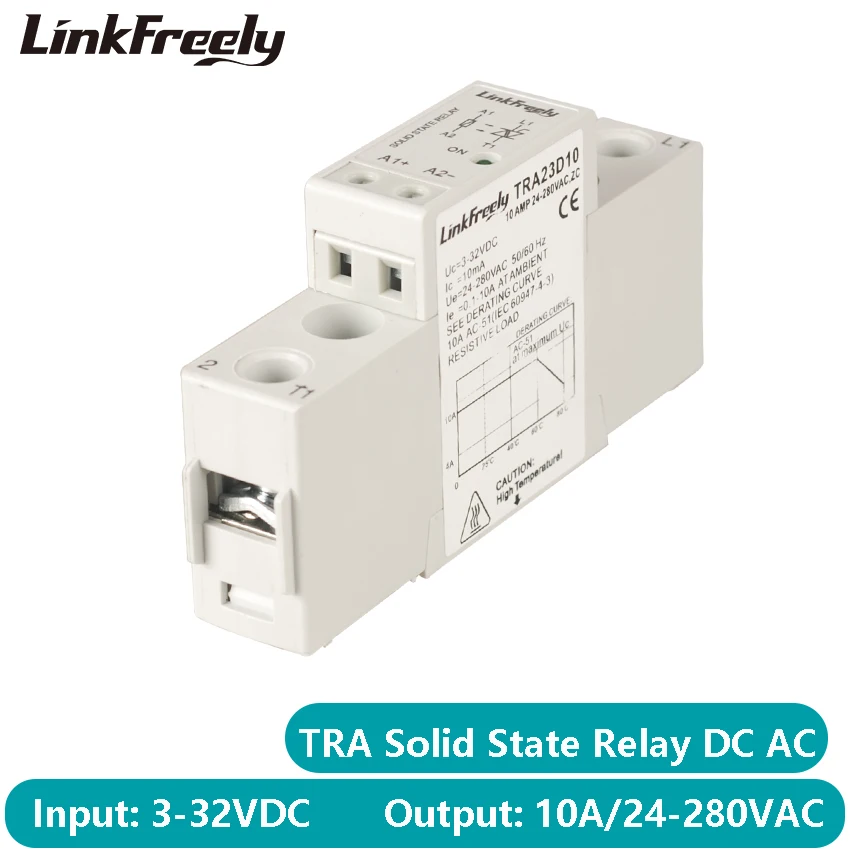Tra23d10 10a Dc Ac Smart Auto Solid State Relay Board 3v 3.3v 5v 12v ...