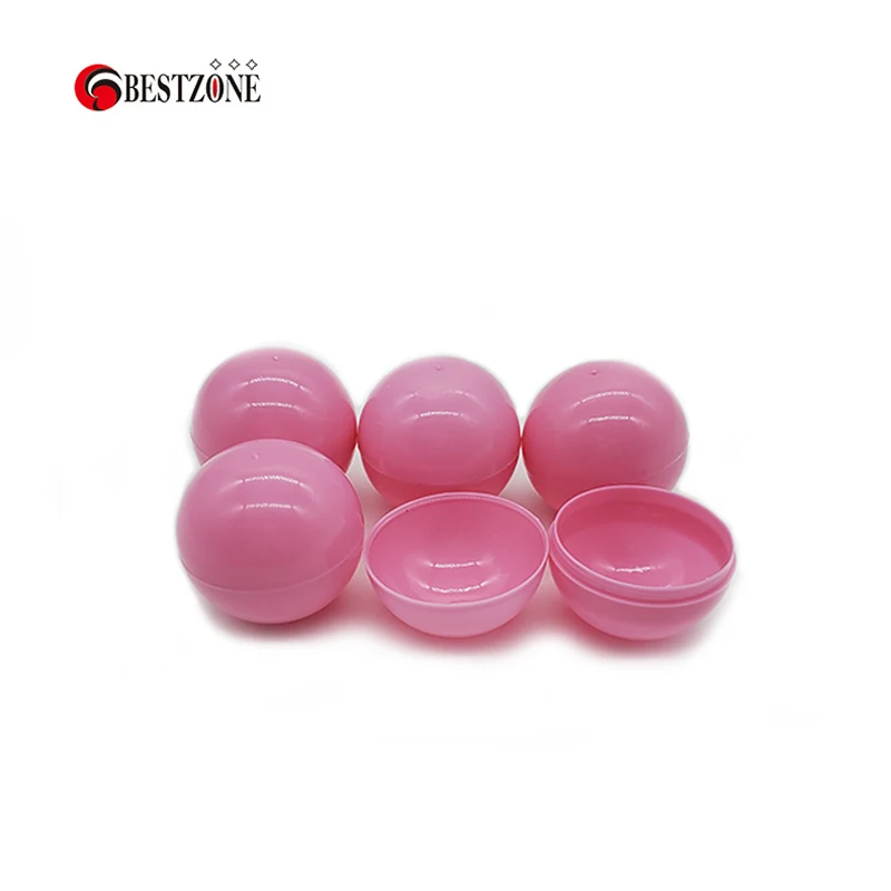 100Pcs 40MM Plastic Capsules Toys Surprise Balls Pink Soft Round Empt ...