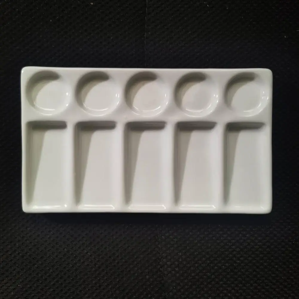 1pc Dental lab material 10 Slot Ceramic Palette mixing plate stain ...