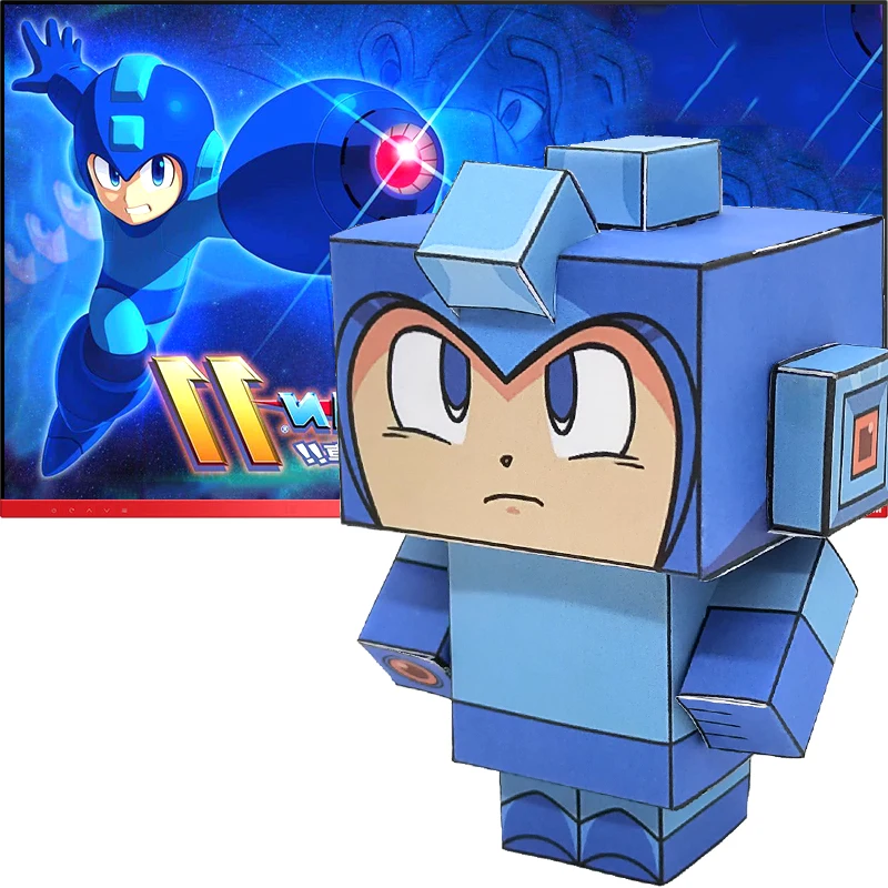 Hi-bir-tutkal-Rockman-Origami-el-yap-m-sevimli-Mini-3D-ka-t-modeli ...