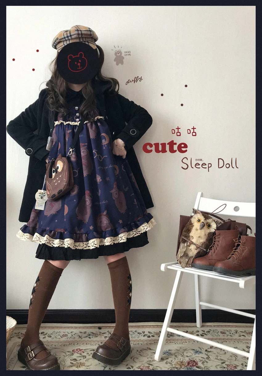 Vestido-de-lolita-de-cintura-alta-con-estampado-ropa-de-princesa ...