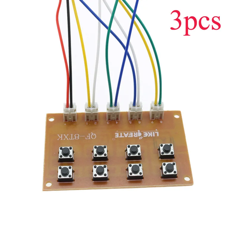 3PCS 8CH Remote Control Board with Wire Kit DC 3V 4.5V Transmitter ...