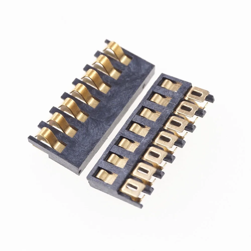 50pcs-Surface-Mount-Spring-Battery-Connector-7-Pins-2-0-mm-pitch-Male ...