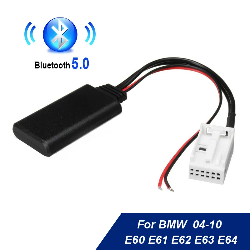 Car Bluetooth Module Aux-in Audio Cable For Bmw E60 04-10 E63 E64 E61 ...