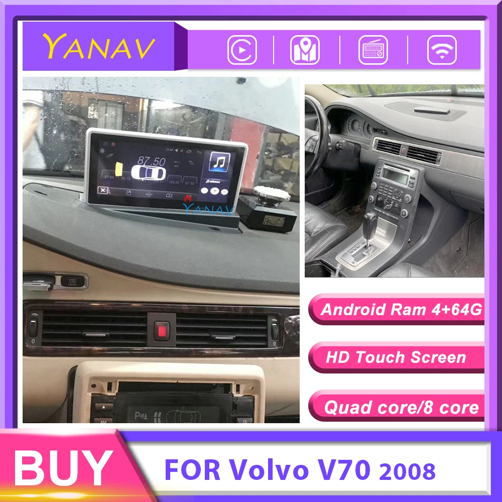 Car-Radio-Multimedia-Player-For-Volvo-V70-2008-Android-System-Head-Unit ...