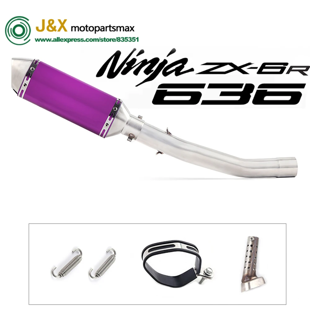 Slip on For Kawasaki Ninja Zx 6r Zx6r Zx636 Exhaust Motorcycle Exhaust ...