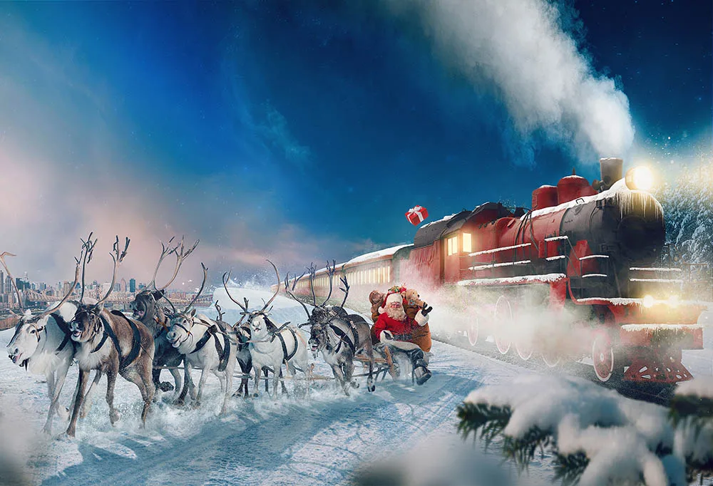 Christmas Train Wallpaper