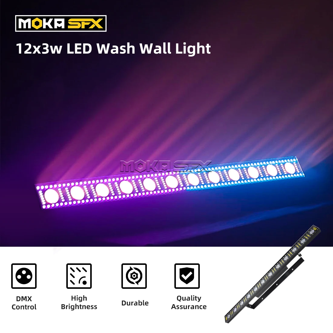 Light Wall Washer Stage Lighting 12x3w Led Light Bar Rgb 3in1 Beam Wash ...