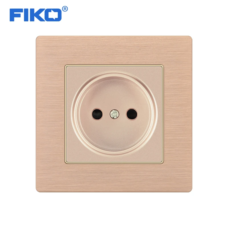 Fiko 16a Eu Russia Wall Power Socket ,eu Standard Champagne Gold ...