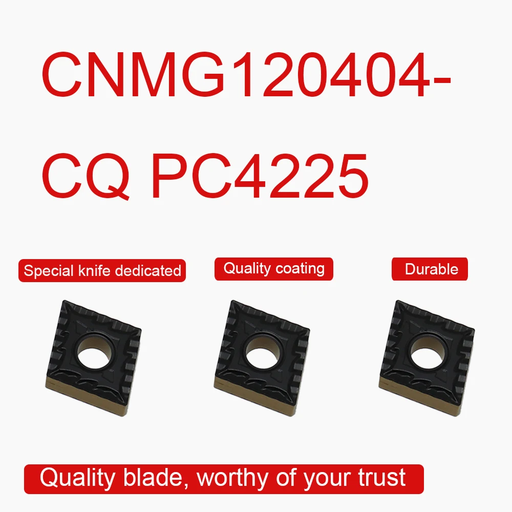 10PCS Original CNMG120404 CQ PC4225 Carbide Inserts CNC External Turning High Quality CNMG12 ...