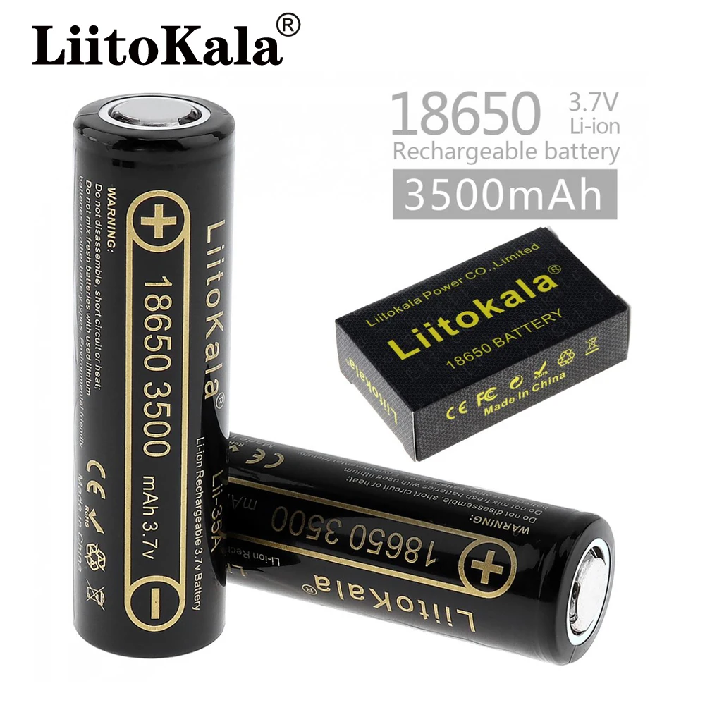 100% Original LiitoKala Lii 35A 3.7V 3500mAh 10A Discharging ...