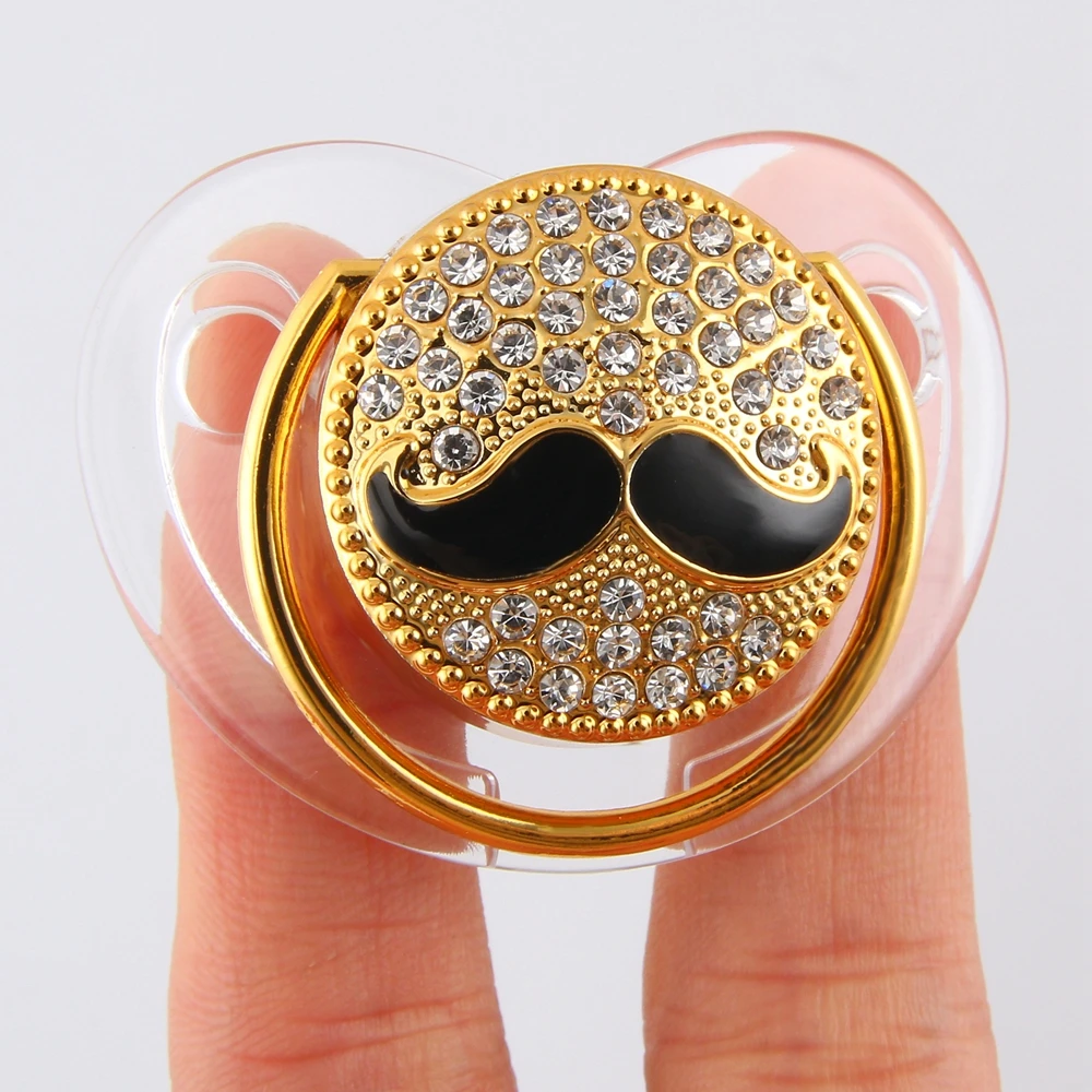 Chupete de silicona sin BPA para bebé, chupete con bigote divertido ...