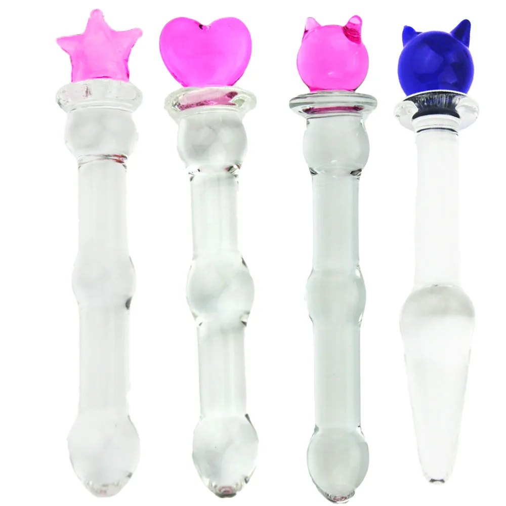 Beaded-Heart-Sensual-Glass-Dildo-butt-plug-Bear-sex-products-women-trickle-adults-masturbation ...