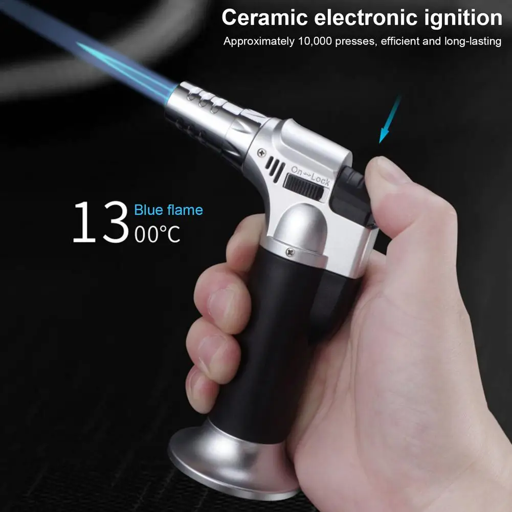 Tobacciana Turbo Blue 2 Flame Torch Butane Refillable Blue Flame Torch ...