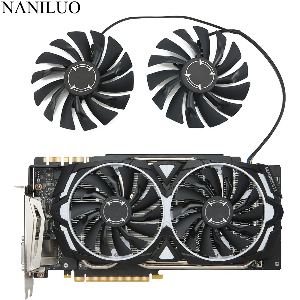 95mm Pld10010s12hh Cooler Fan For Msi Radeon R9 380 Armor 2x Gtx 1060 ...