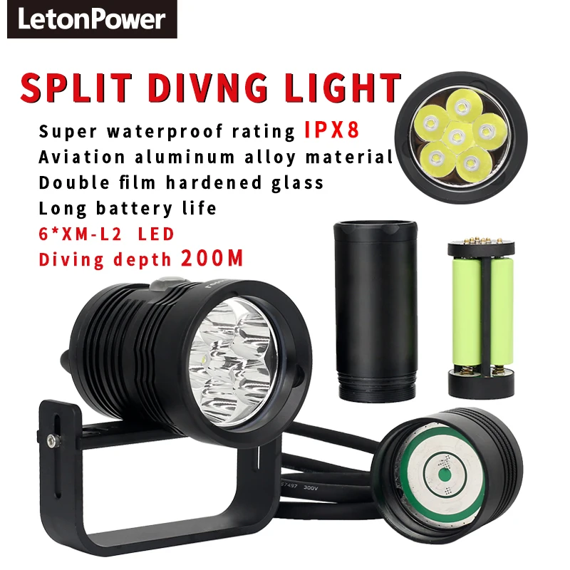 Letonpower Canister Dive Lamp Technical Diving Highlighted ...