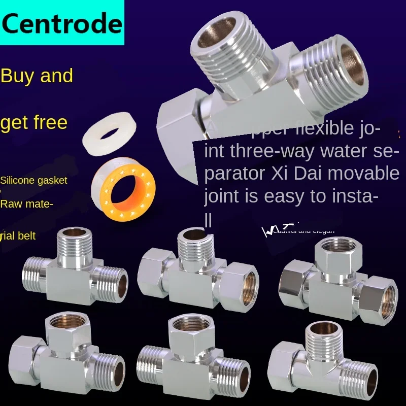 One In And Two Out Water Distribution Valve Three Way Faucet One Minute ...