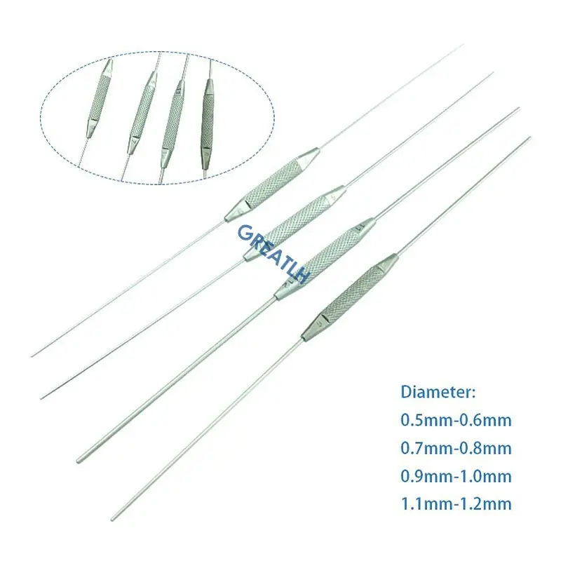 4pcs-set-Stainles-Steel-Titanium-Double-Hended-Lacrimal-Passage-Probe ...