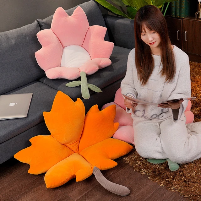 50cm Squishy Plant Pillow Colorful Apple Tree Maple Leaf