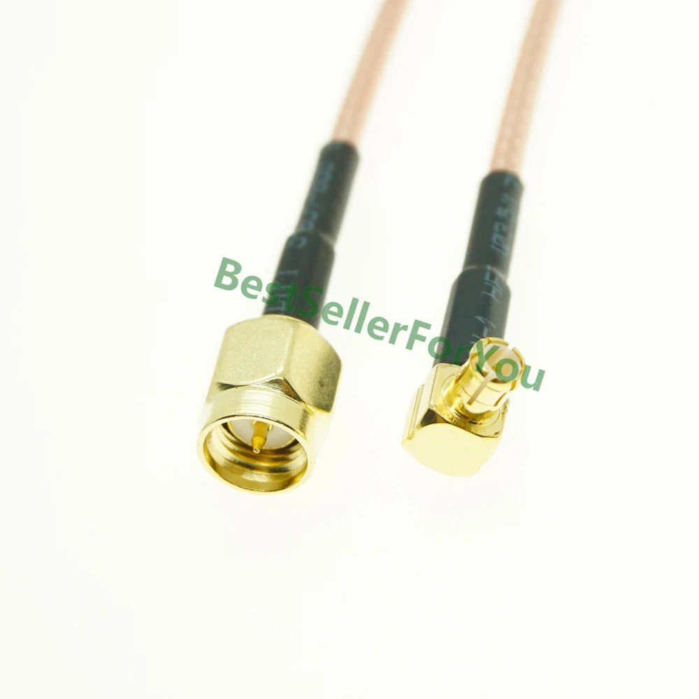 SMA Male To MCX Male Connector Right Angle RA PLUG RG316 Pigtail Cable ...