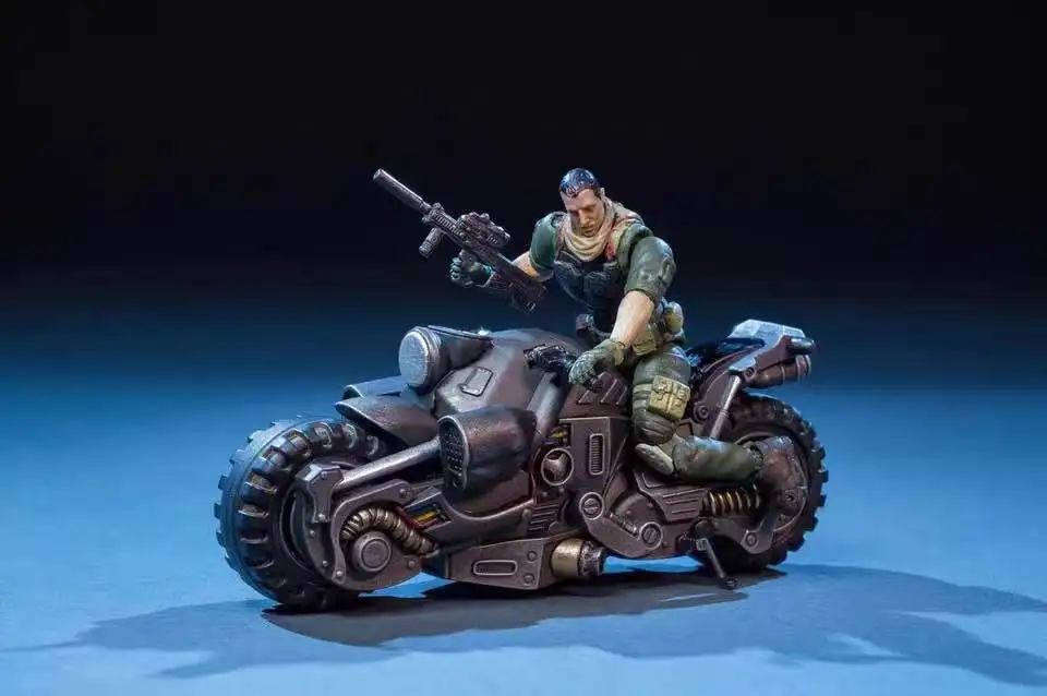 1/25 Joytoy Motorcycle With Soldier Figure Military Model Toys For Kids ...