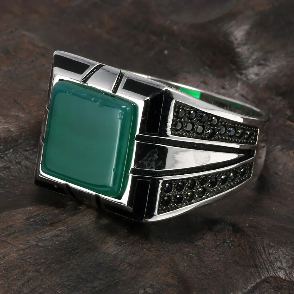 Cool Retro Vintage Turkish Ring For Men Large With Stones Colors ...