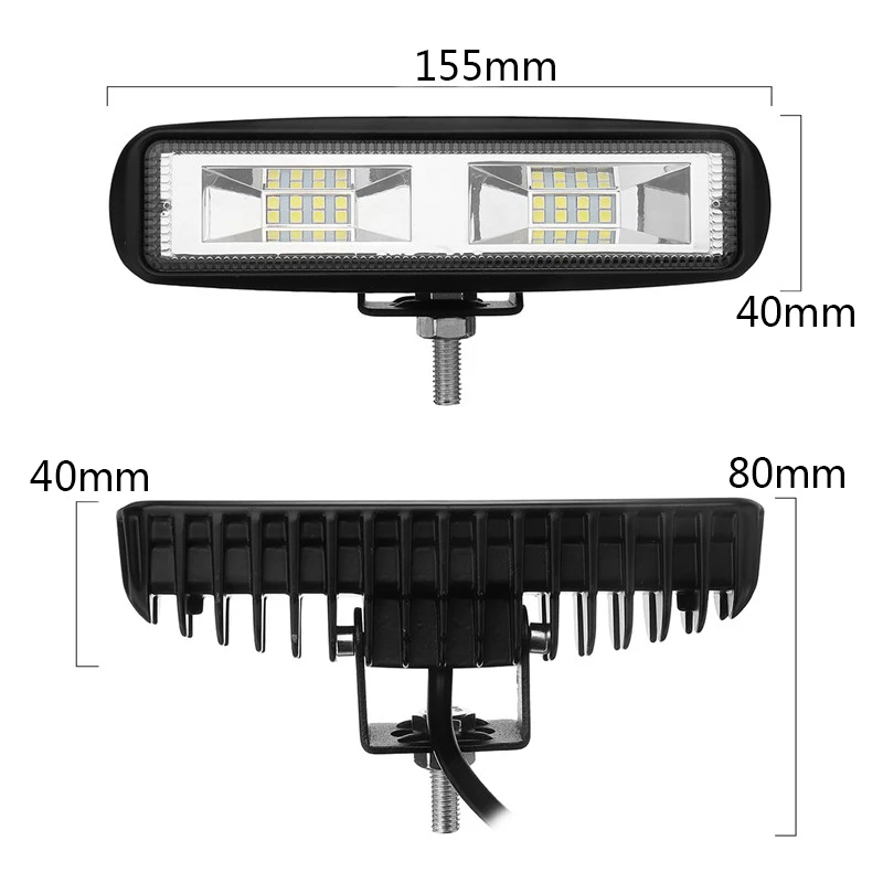 Nlpearl Car Light Assembly Led Fog Lights off road 4x4 48W Spot Beam ...