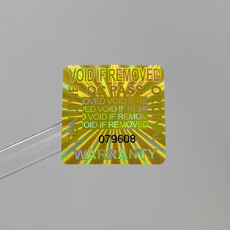 1000pcs 20mmx20mm, Hologram Genuine Qc Pass Stickers， Warranty Sealing ...