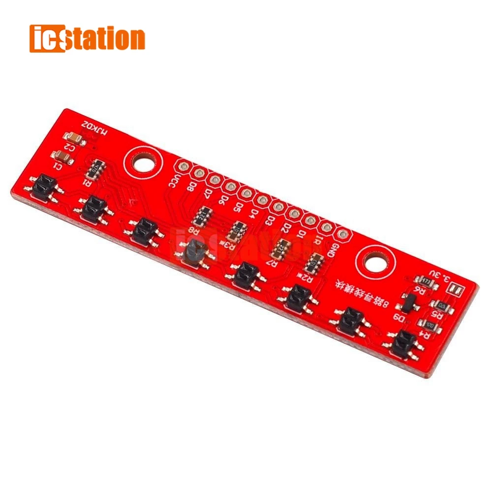New Diy 8-channel Infrared Tracing Sensor Detector 8bits Tracking ...
