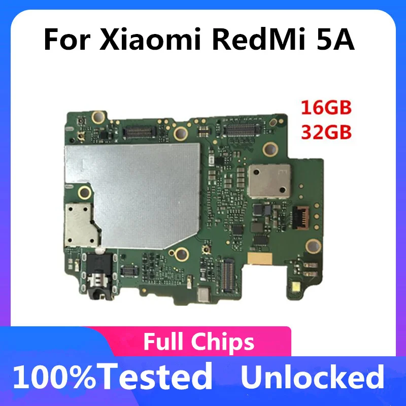 Carte mère 16 go/32 go originale débloquée pour Xiaomi RedMi 5A ...