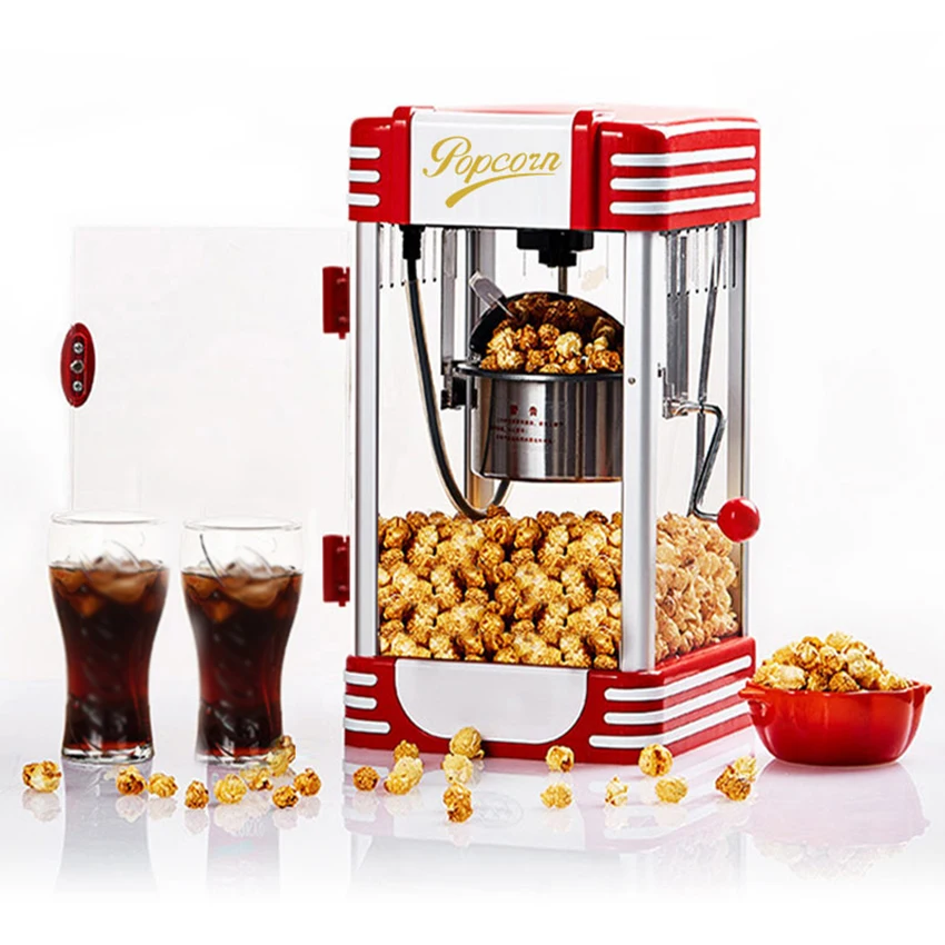 Electric-Popcorn-Machine-Commercial-Household-Automatic-Hot-Oil-Popcorn ...
