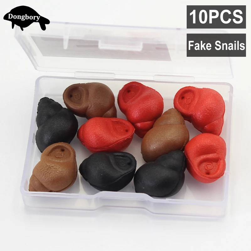 10PCS-Carp-Fishing-Lure-Fake-River-Snails-Carp-Baits-Realistic-Field ...