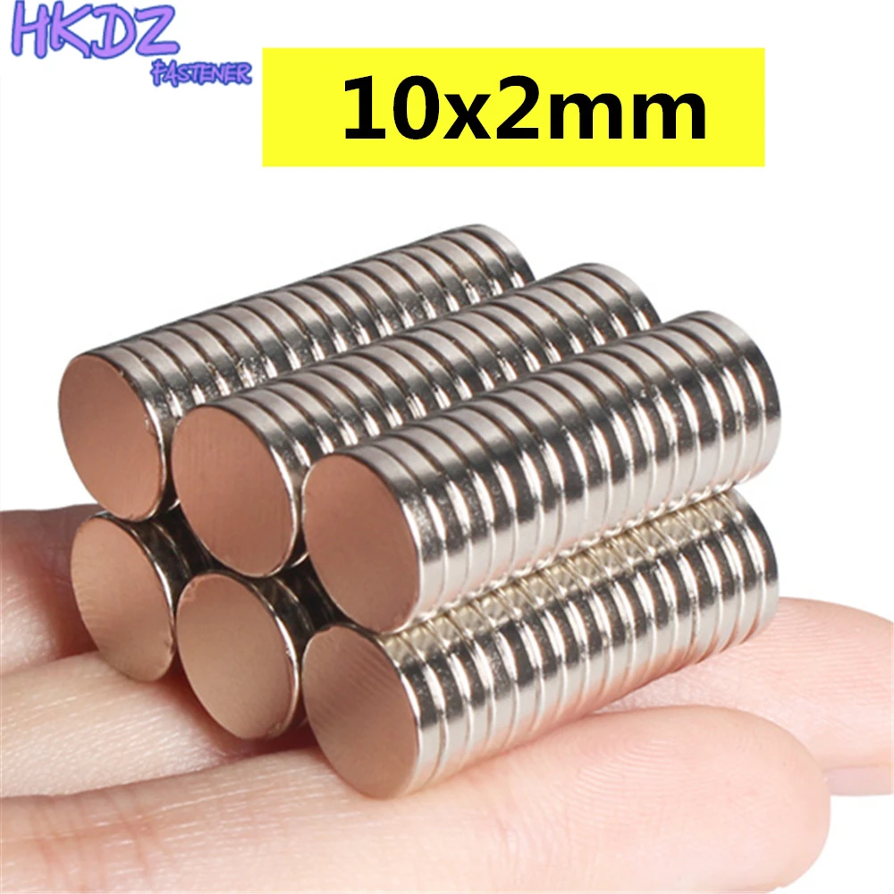 10x2mm Super Strong Round Disc Blocks Rare Earth Neodymium Magnets ...