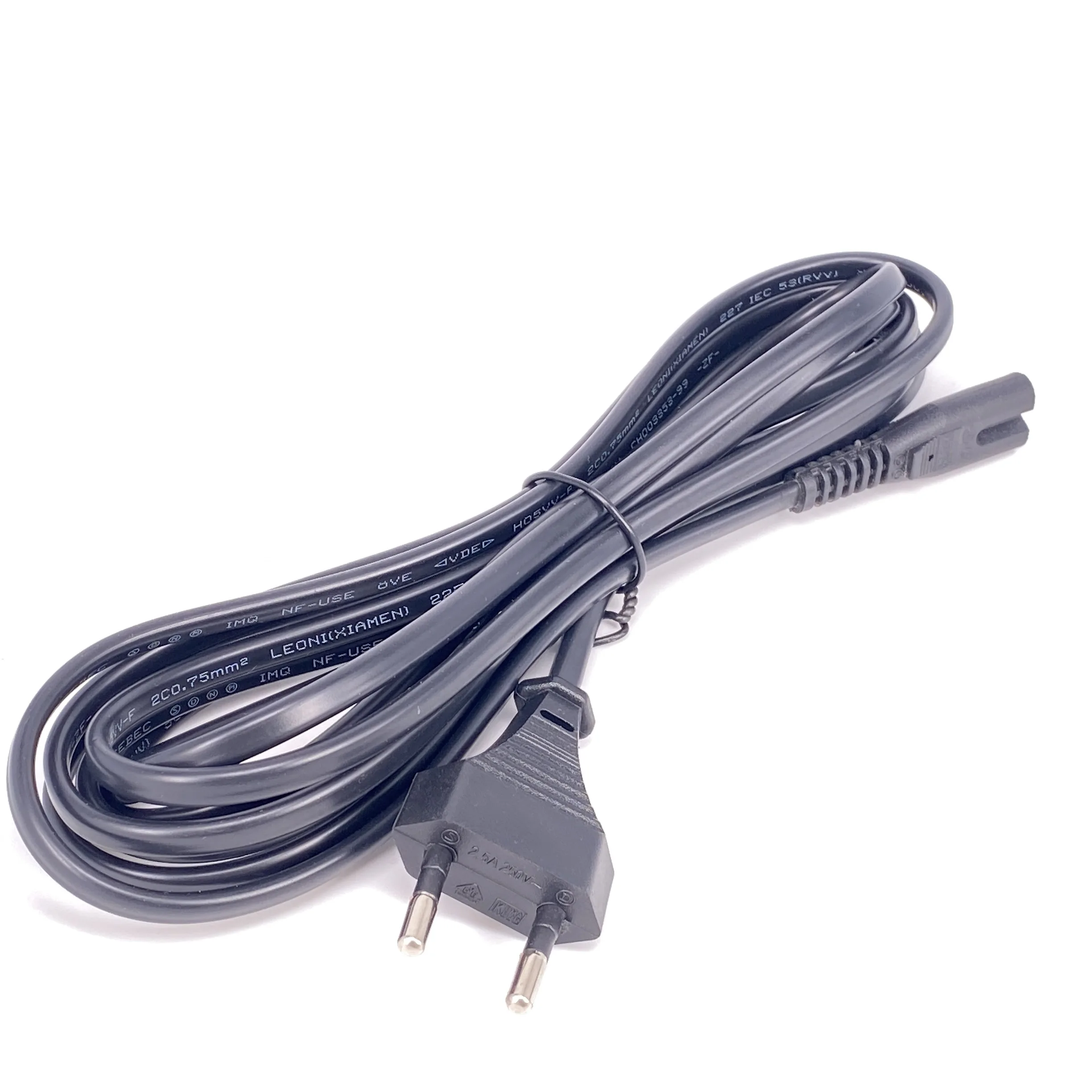 Laptop AC Power Cord EU Figure 8 Cable 10ft 5m IEC C7 Euro Power Cable ...