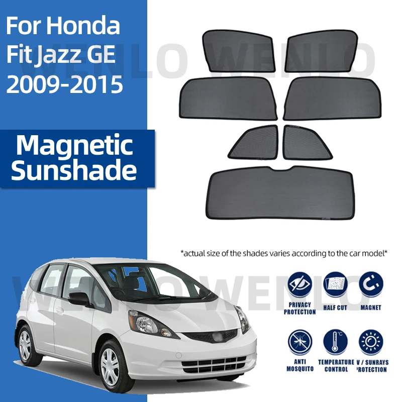 For Honda Fit Jazz GE6 GE8 2009 2015 Magnetic Mesh Curtain Car Sunscreen Window Shield Sunshade Windshield Shade Glass Sun Visor AliExpress 34
