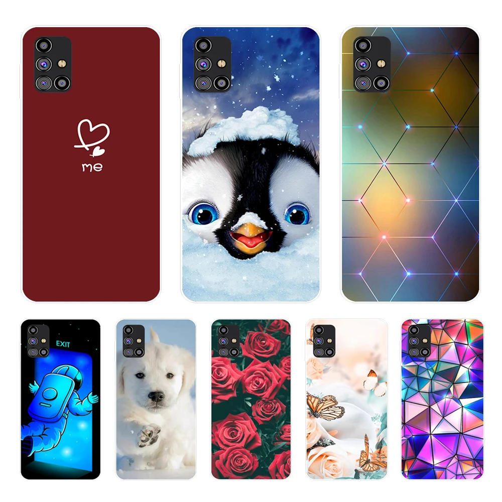 For Samsung M31s Case Silicone Soft TPU Back Cover Phone Case For ...