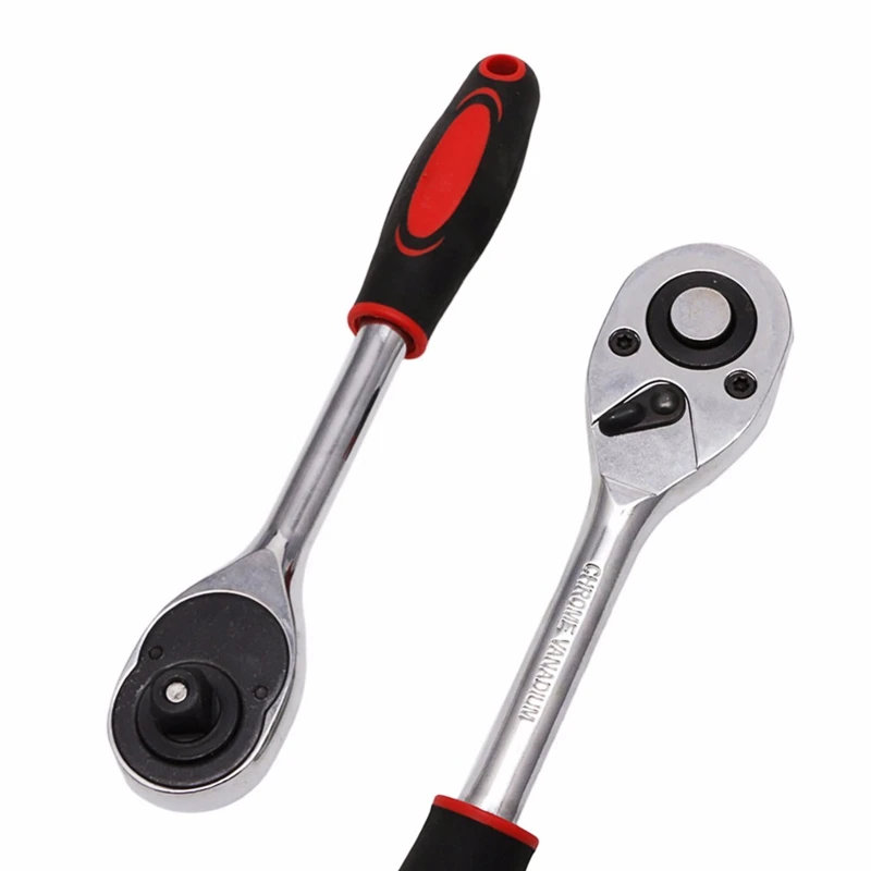 Heavy Duty 1/4 inch Drive 24 Tooth Ratchet Socket Handle Wrench Precise ...