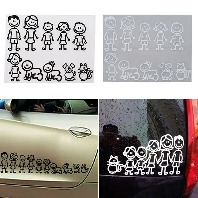 Family Stickers On Back Of Cars