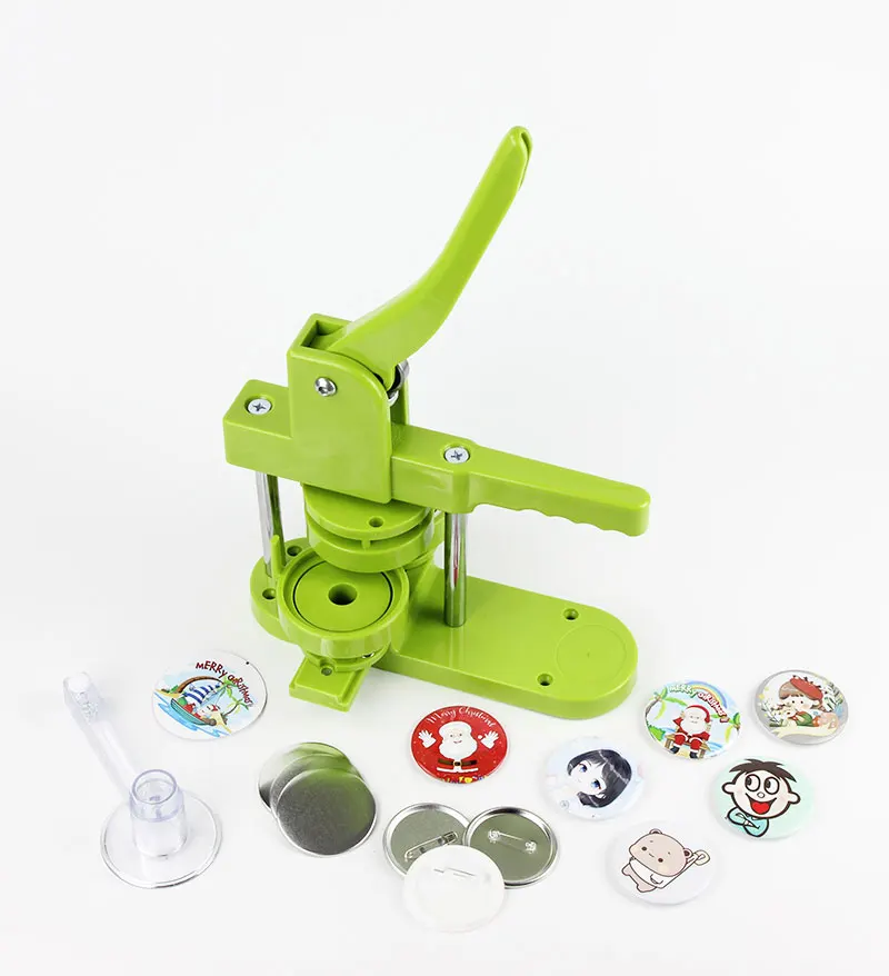 Rotate Pin Badge Maker Machine Button Pin Punch Press Machine with 100 ...