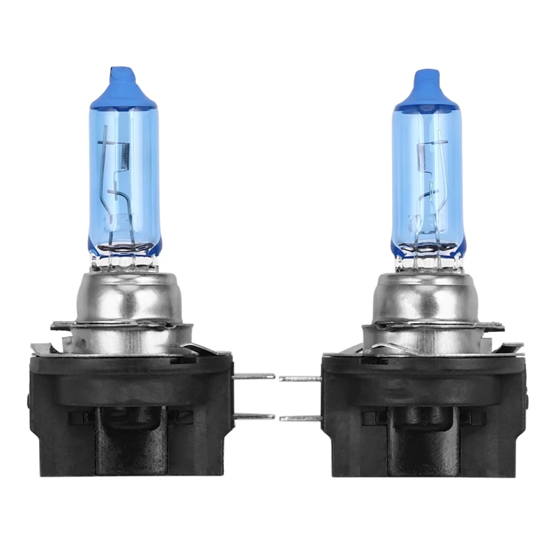 2x-H11B-55W-Car-Halogen-Light-Headlight-Bulb-Lamp-Bright-White-6000K ...