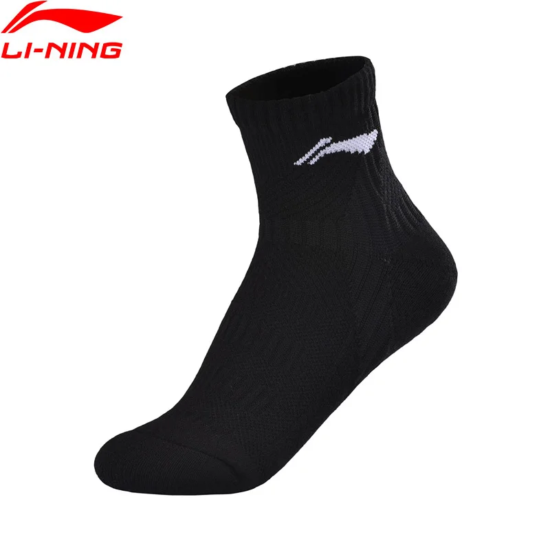 Li Ning Unisex Men Women Training Series Socks Polyester Cotton Spandex ...