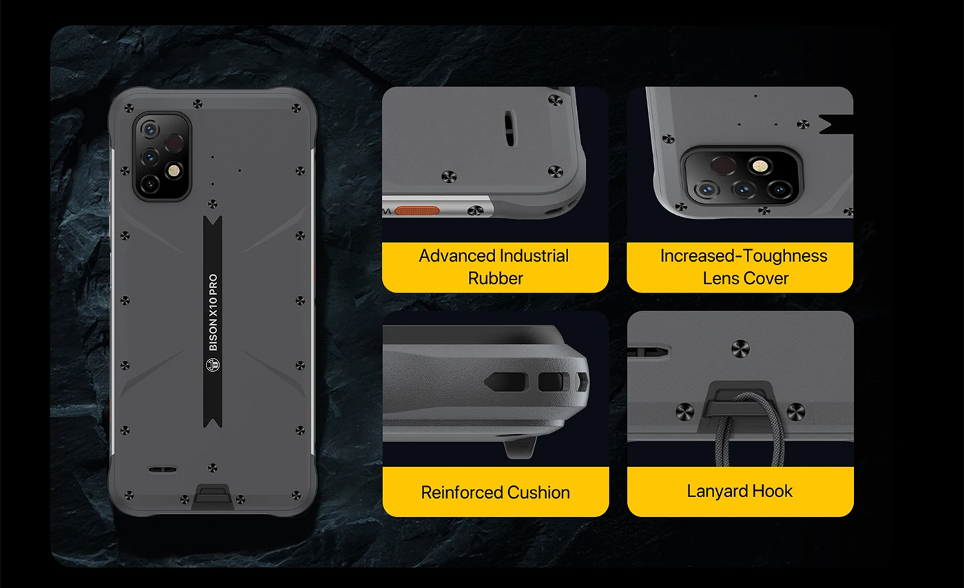 Global Version Umidigi Bison X10 Rugged Smartphone Ip68&ip69k 64gb Nfc ...