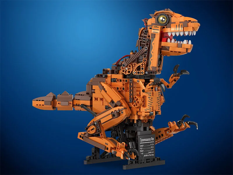 Technics 2.4Ghz remote radio control dinosaur moc block assemble ...