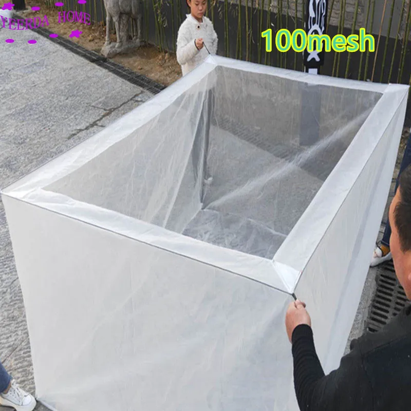 100 mesh anti escape side cage for spawning seedling raising of ...