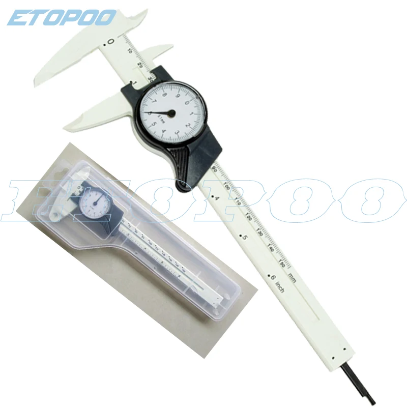 0-150MM-6inch-Pure-plastic-vernier-caliper-with-dial-plastic-dial ...