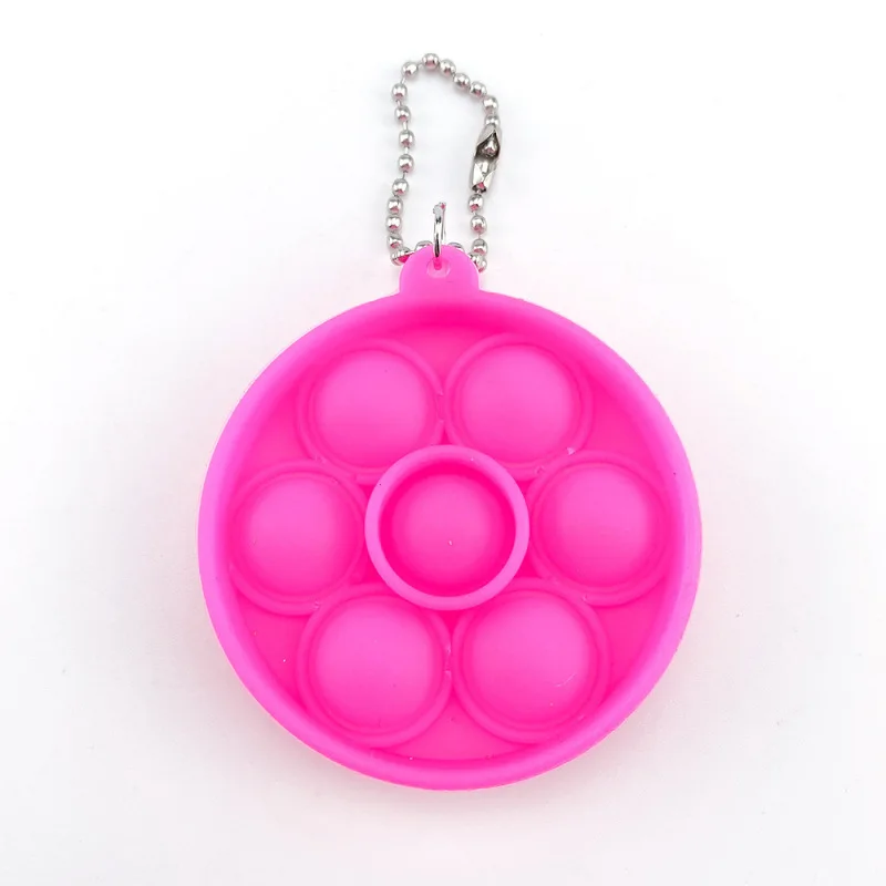 Mini Unicorn Shaped Push Popit Toy Fidget Cartoon Keychain Pop It ...